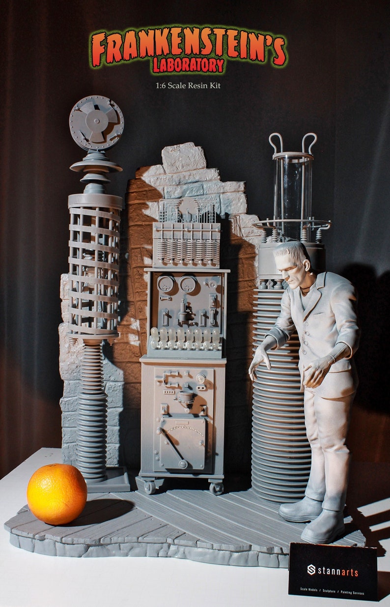 Frankenstein's Lab - Complete Diorama - 1/6 Scale Resin Model Kit ...