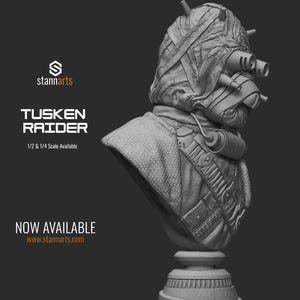 Tusken Raider Bust Star Wars Resin Model Kit - Etsy