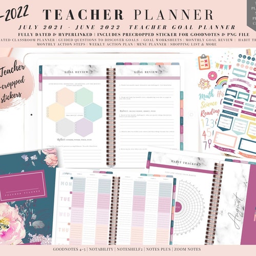 Digital Teacher Planner Goodnotes Ipad Planner Digital | Etsy