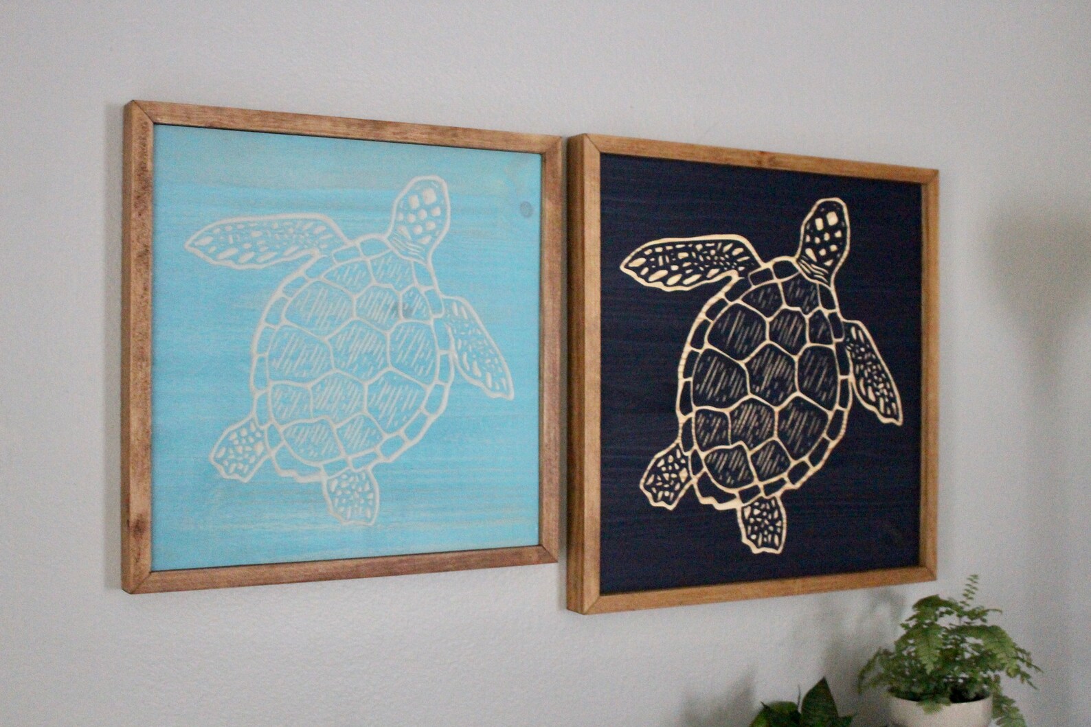 Carved Sea Turtle Wall Art Beach House Decor Framed Turtle - Etsy