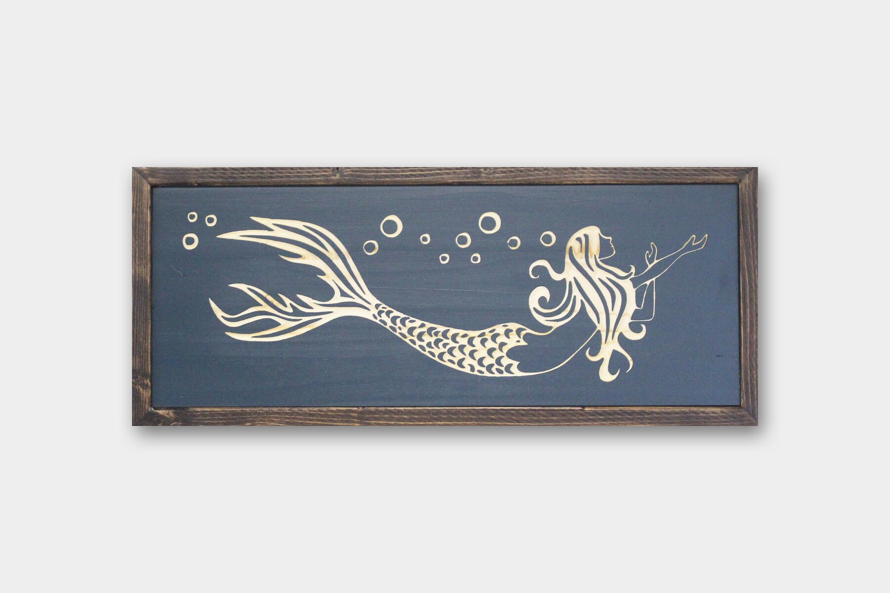 Carved Mermaid Wall Art || Nautical Decor || Sea Life Decor || Coastal ...