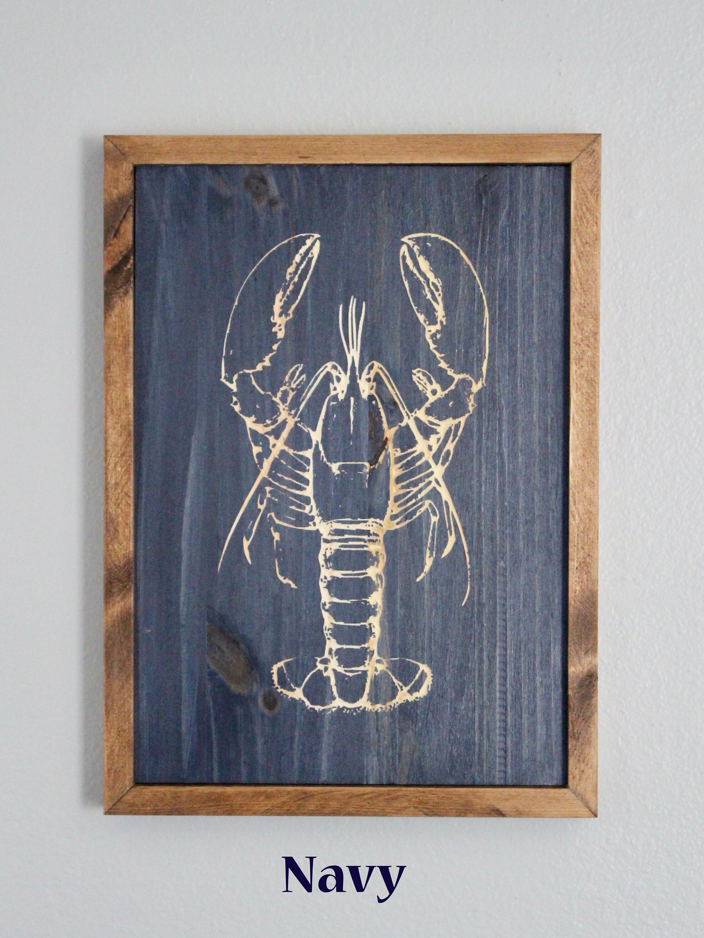 Carved Lobster Wall Art Nautical Decor Coastal Home - Etsy