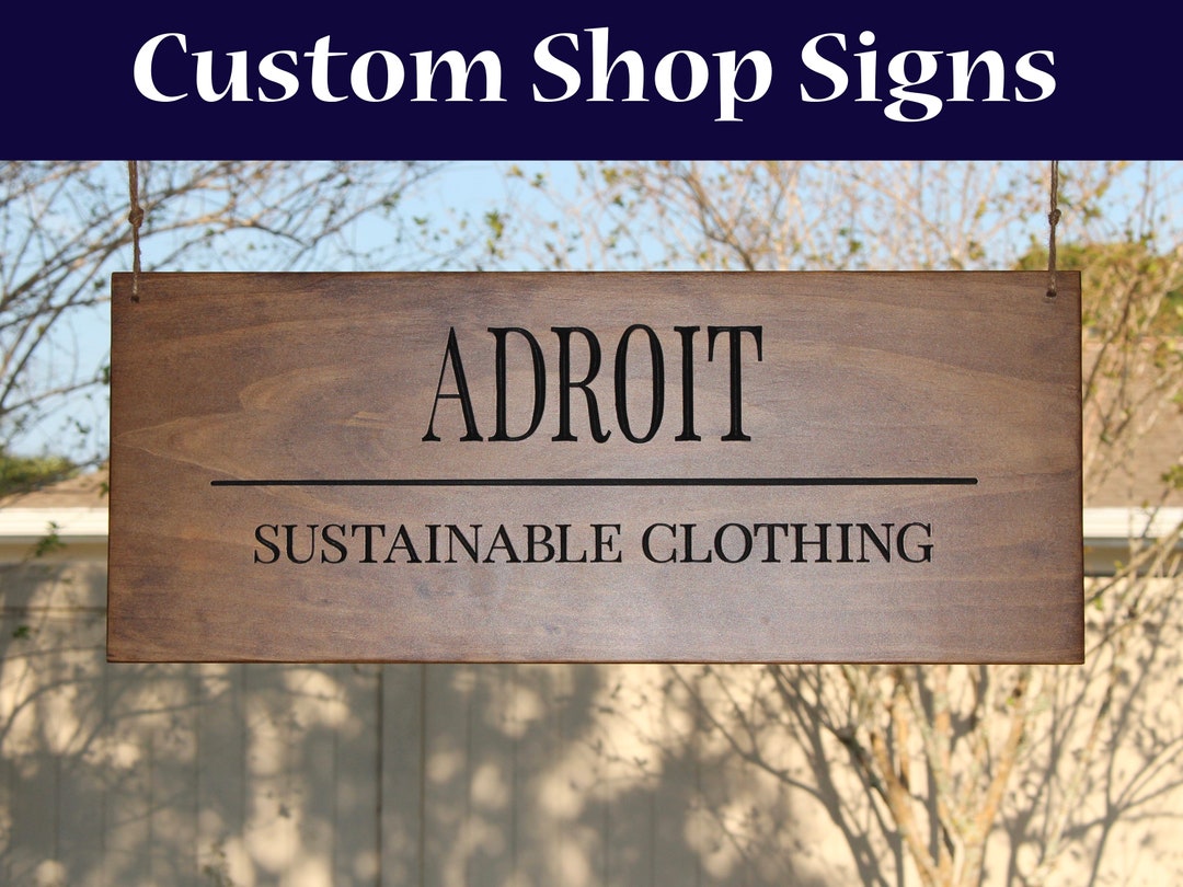 Custom Sign for Store Shop Craft Fair Booth Company Logo - Etsy