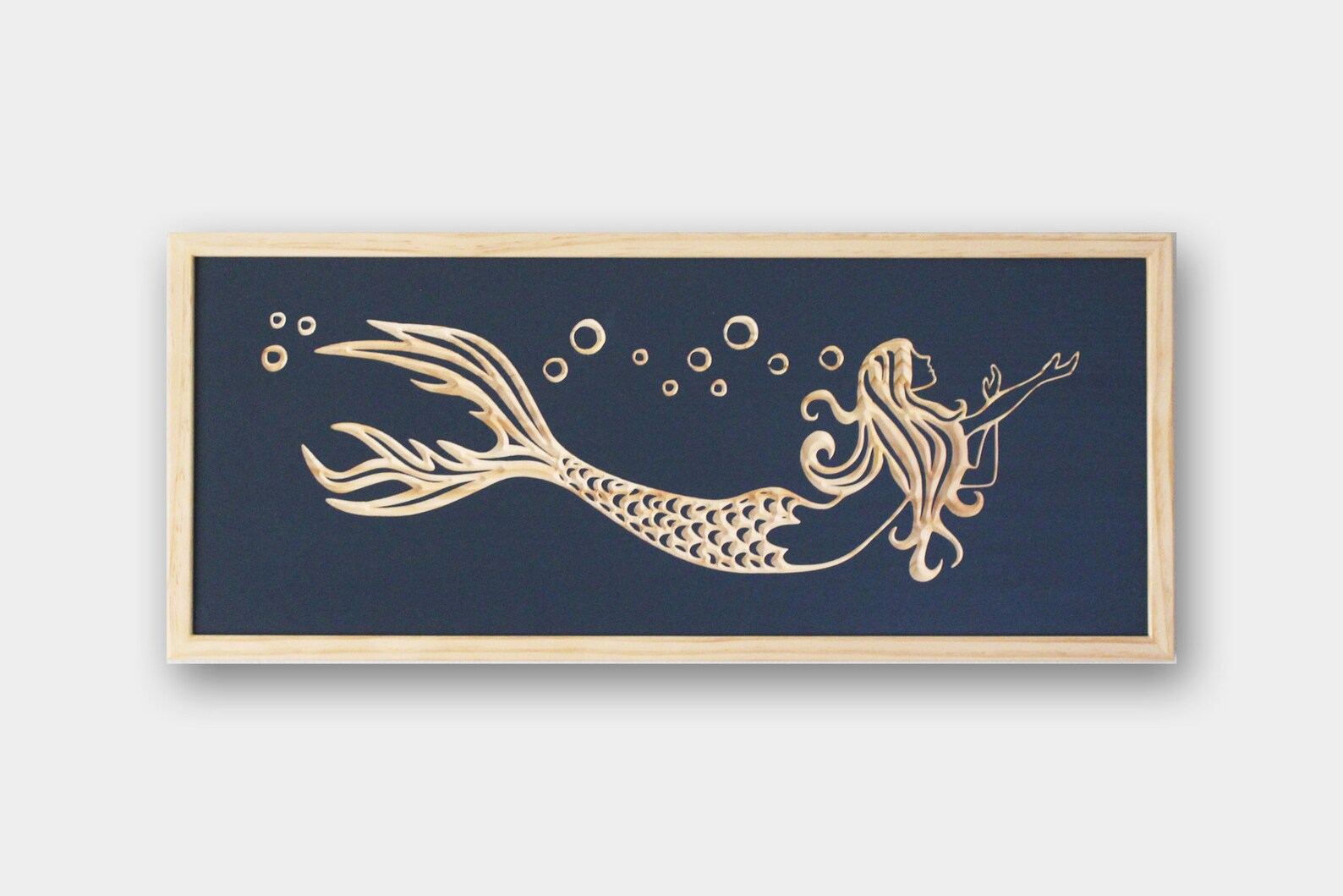 Carved Mermaid Wall Art || Nautical Decor || Sea Life Decor || Coastal ...