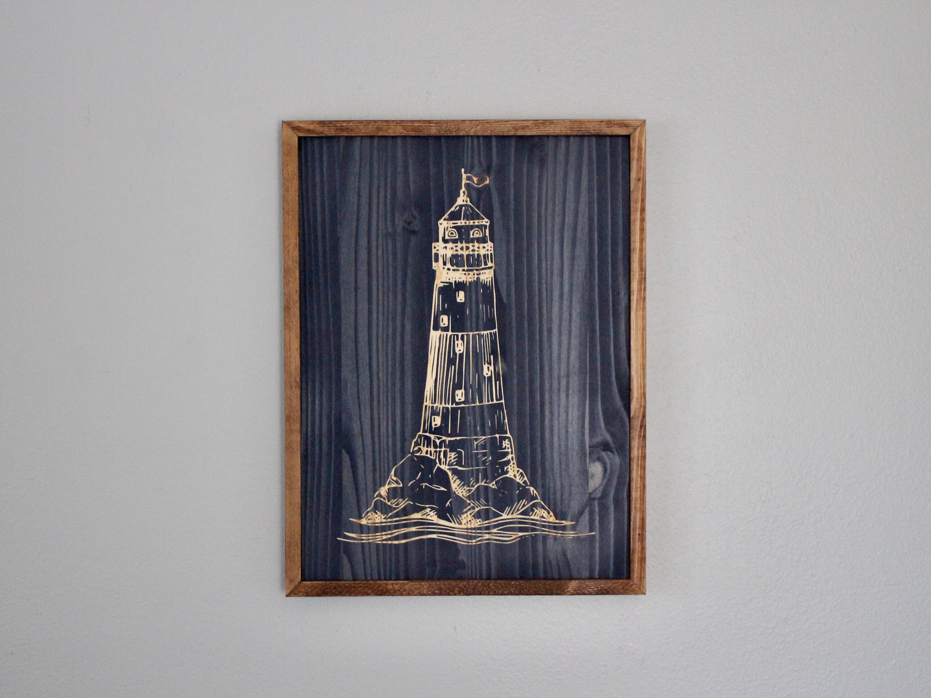 Carved Lighthouse Wall Art Nautical Decor Coastal Home - Etsy UK