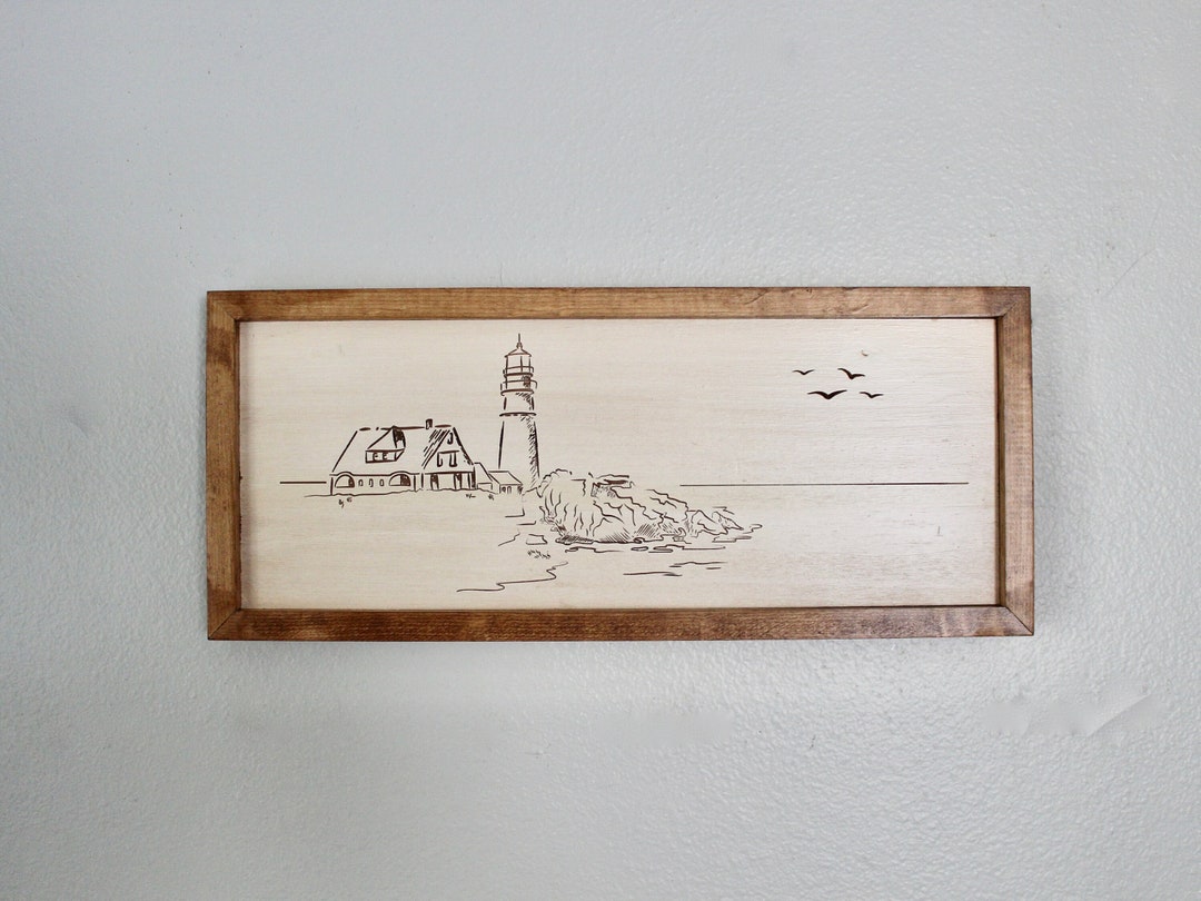 Carved Lighthouse Wall Art Nautical Decor Vintage Art - Etsy