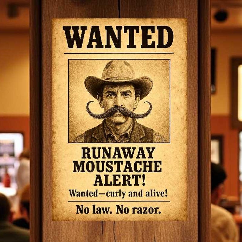 Mustache Poster - Etsy