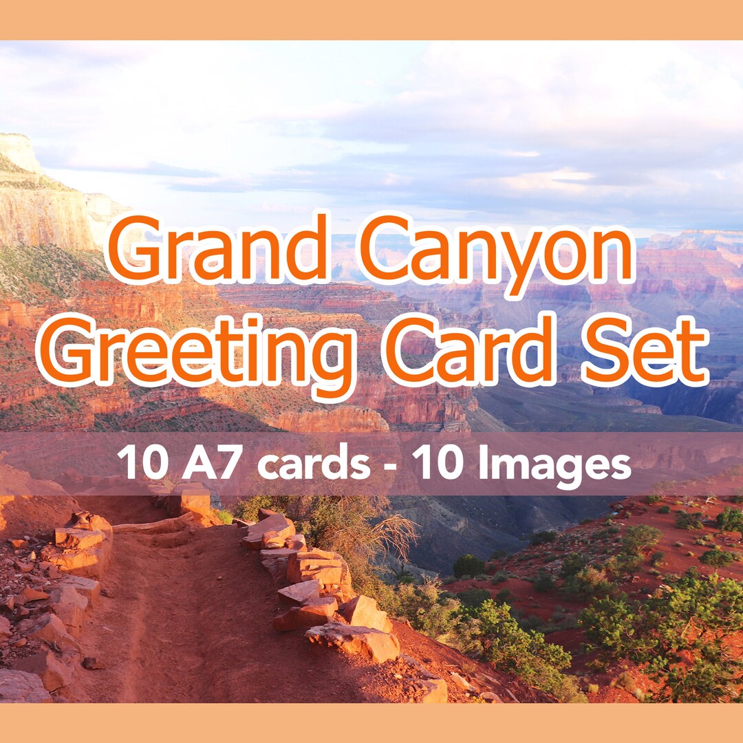 Grand Canyon Greeting Card Set A7 Full Set - Etsy