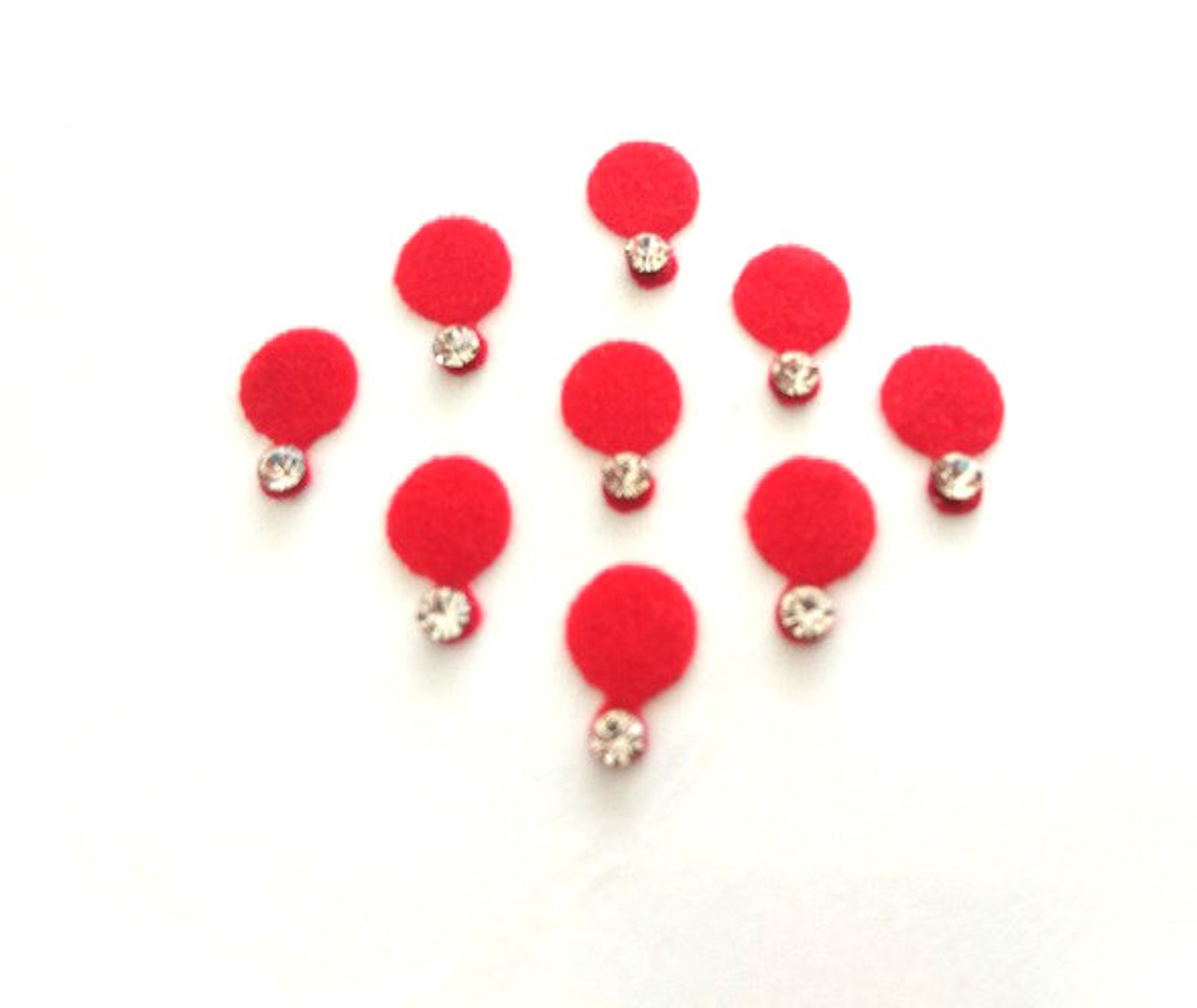 2 Pack of Red Plain Bindis Round Bindi Stickers Bridal Red - Etsy