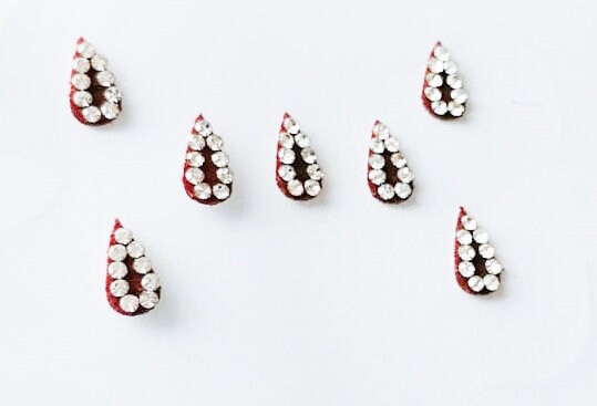 Tilak Bindi Temporary Tattoo Indian Handmade Body Jewels - Etsy