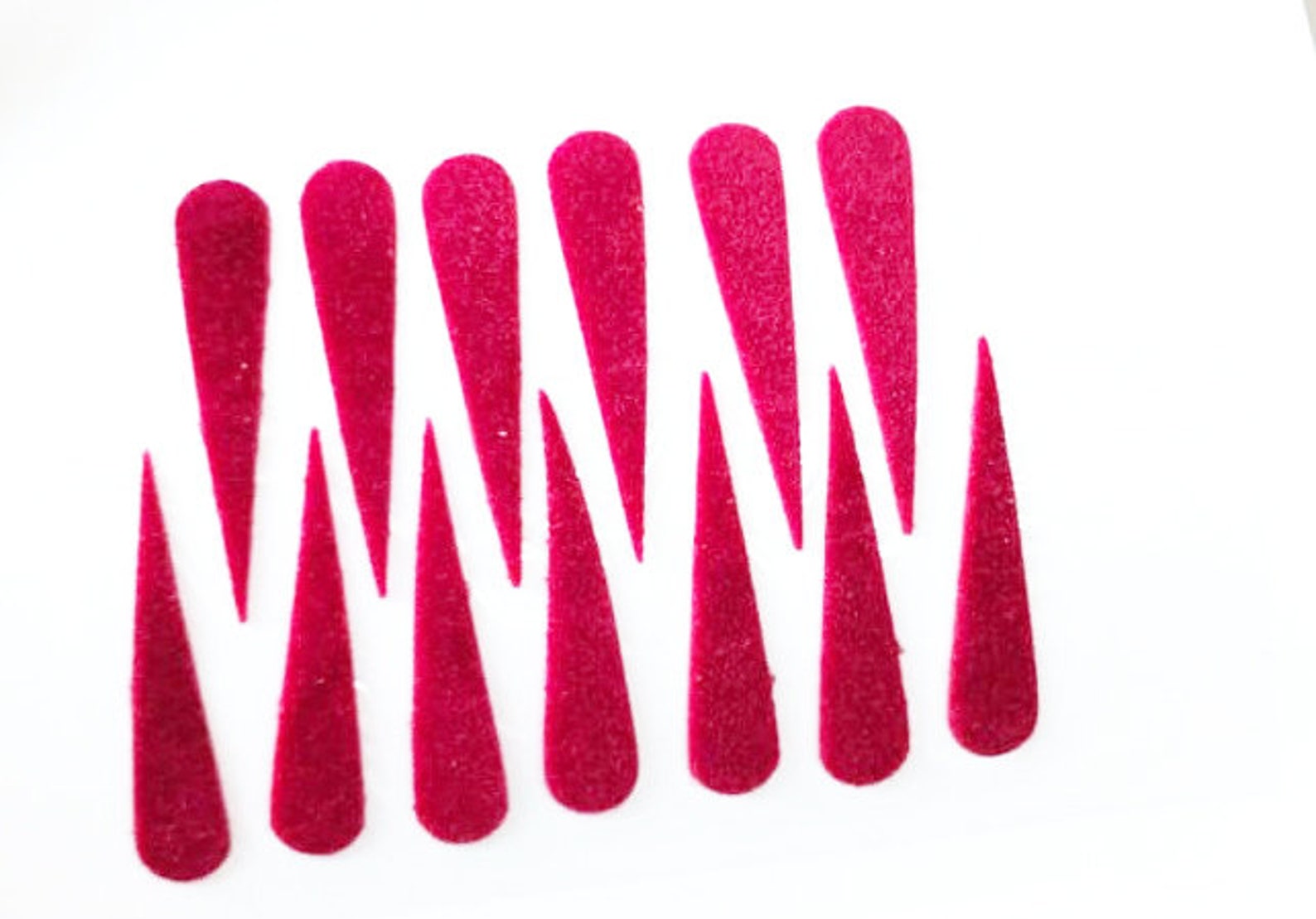 Maroon Long Plain Bindis 6 Pack Daily Wear Tikka Tilak Bindi - Etsy