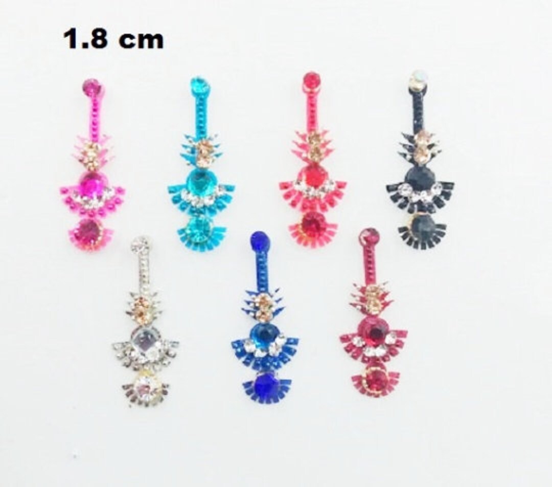Indian Long Bindi Pack Bollywood Wedding Style Tikka Tilak Bindi 2 Pack ...