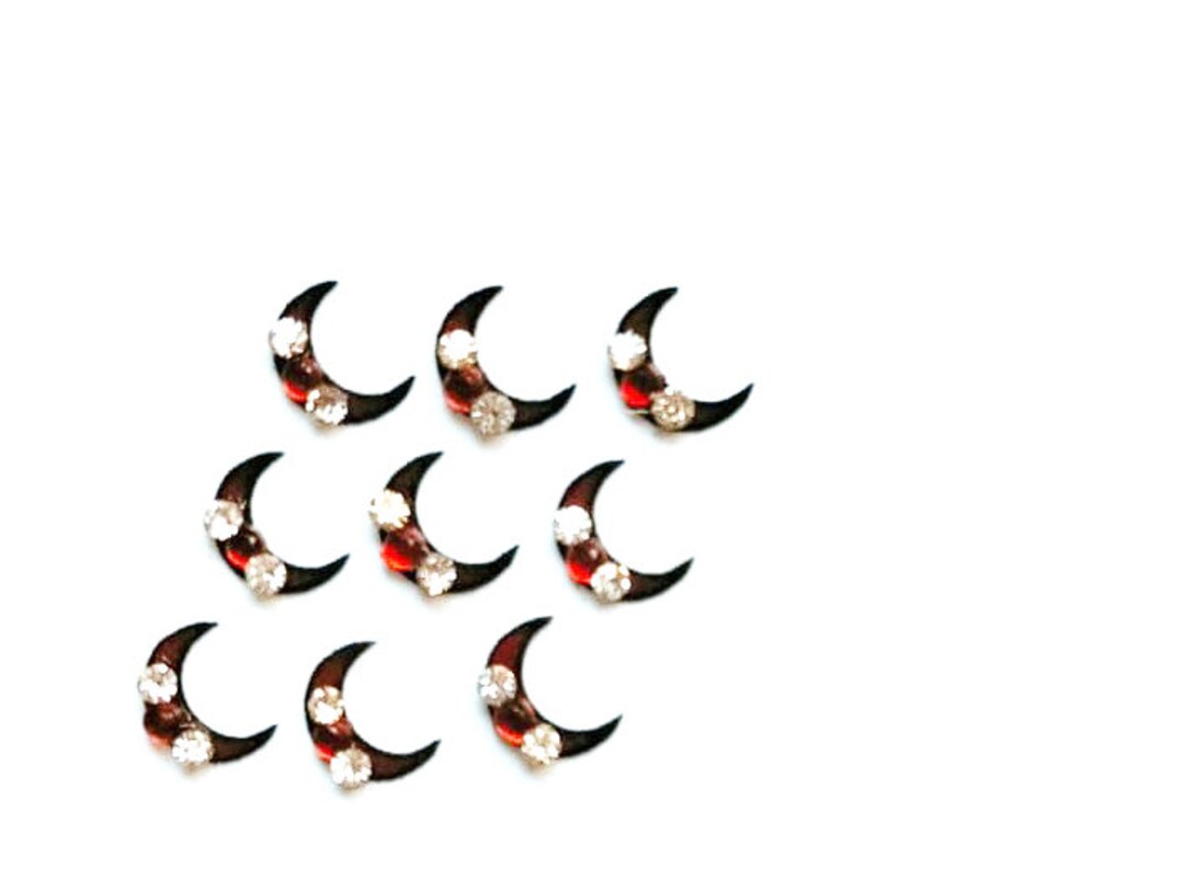 Bindi Stickers 3 Pack Half Moon Bindis Forehead Marathi Designer Indian ...