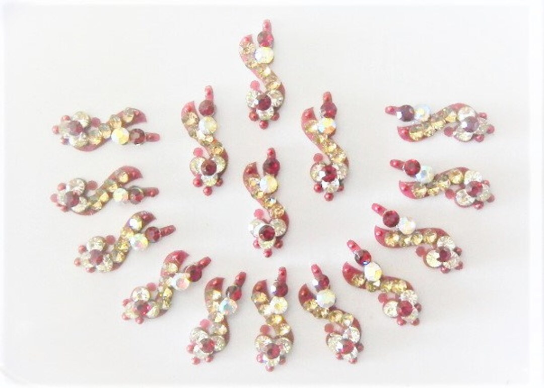 Indian Bindi Long Crystal Bindis Face Jewels Bridal Bindi - Etsy