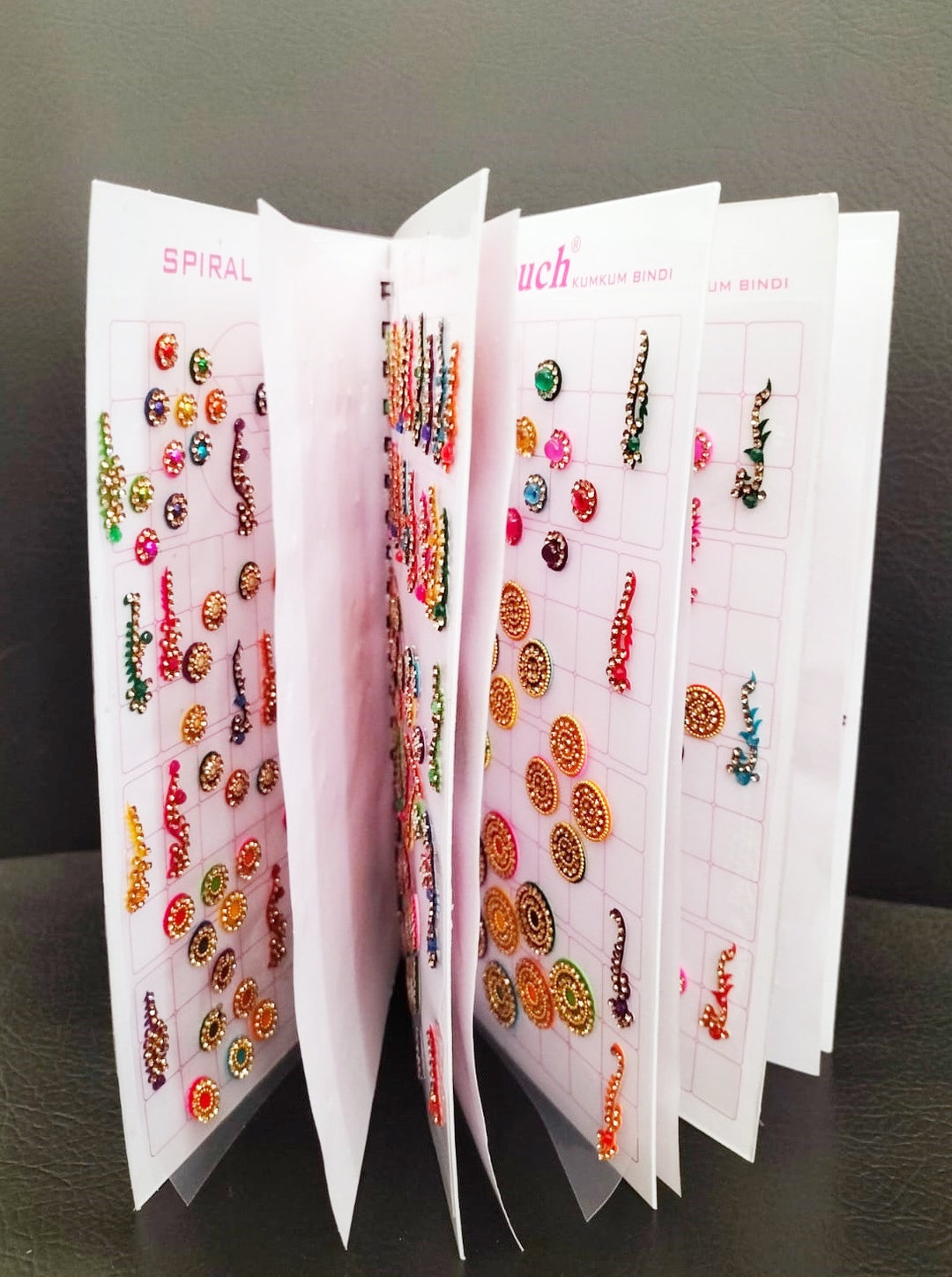 Colorful Stone Bindis,bindi Book, 960 Round Long Rhinestones Bindi ...
