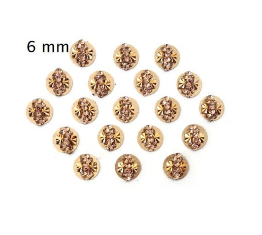 Gold Round Bindis in Demand, Indian Wedding Bollywood Golden Face ...