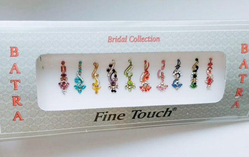 High Quality Long Bindi Temporary Face Stickers Bridal Bindis - Etsy