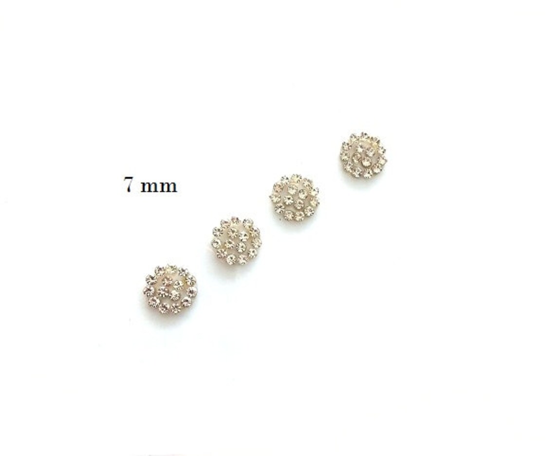 Bindis Silver Round Bindis Silver Diamond Stones Crystal | Etsy