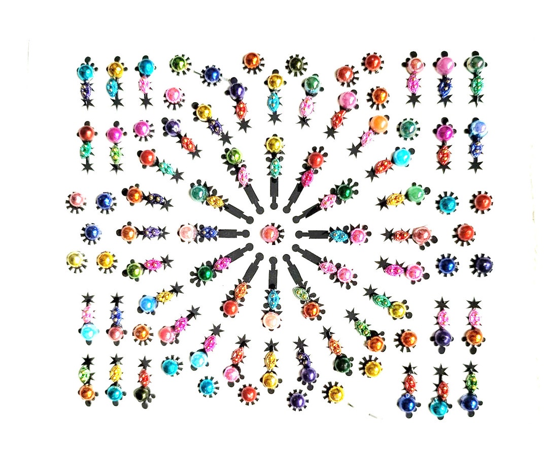 Indian Fancy Stone Long Bindi Body Art Sticker, USA Fashion Indian ...