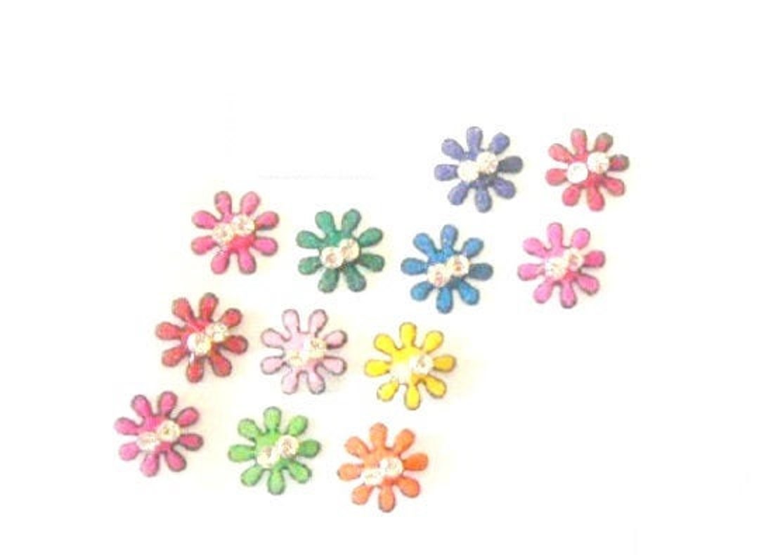 Flower Bindi, New Design, Hans Party Tattoo Sticker, 2 Pack-24 Colorful ...