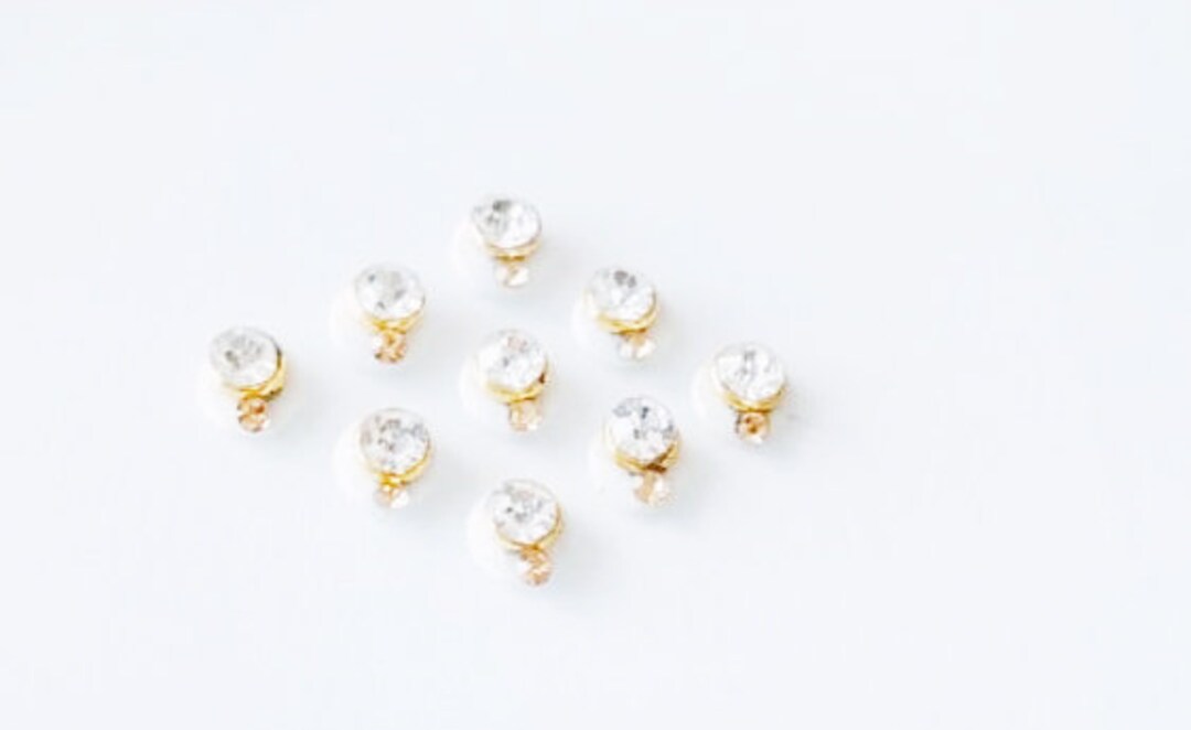 White Round Bindi 2 Pack Festival Style Handmade Stickers Stone Bindis ...