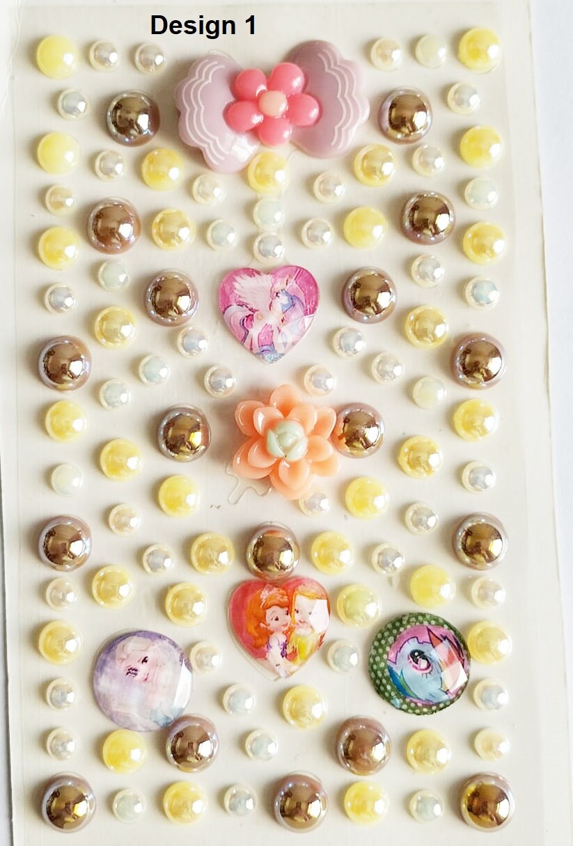 Colorful Pearl Sticker Body Jewels Stone Festival Eye Makeup Bollywood ...