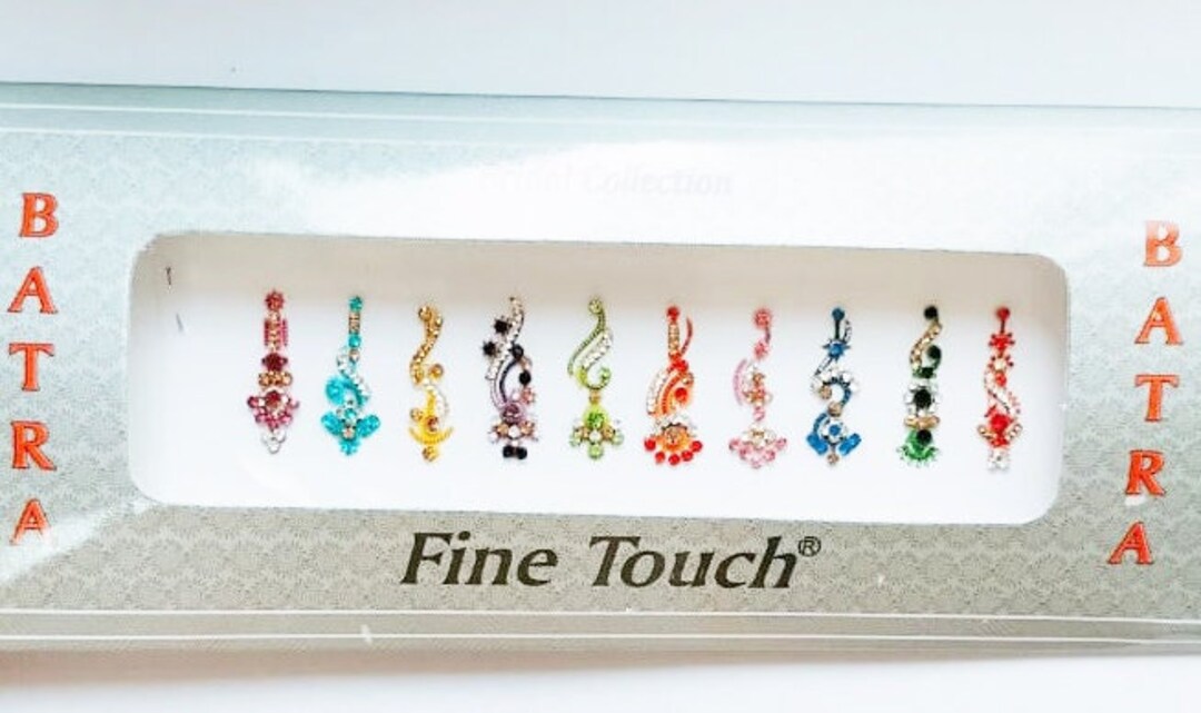 High Quality Long Bindi Temporary Face Stickers Bridal Bindis - Etsy