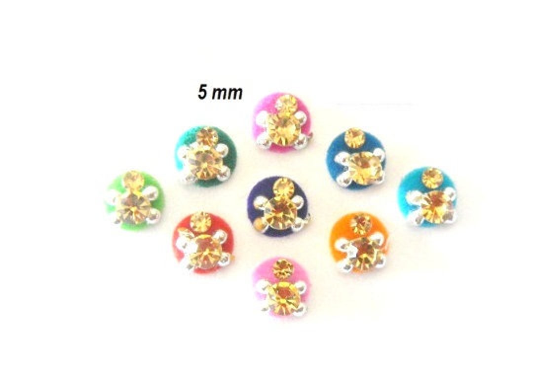Round Fancy Bindi, Bindi Stickers, Indian Fancy Bindi, Bollywood Style ...