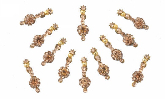 Gold Long Bindi Face Jewels Bindis bridal Bindis Stickers - Etsy