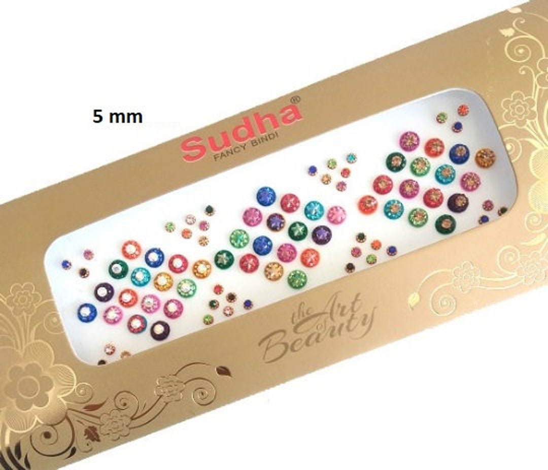 Crystal Festival Bindi, Face Multicolored Bindi Stickers Indian Party ...