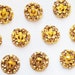 Gold Round Bindi Indian Designer Rhinestones Golden Bindi - Etsy