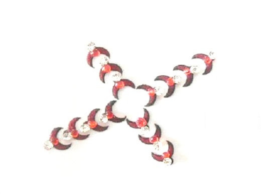 Indian Moon Bindi Wedding Bindis 2 Pack-28 Half Moon Small - Etsy