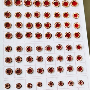 Round Bindi Book Rhinestones Bindi Stickers 960 Round - Etsy
