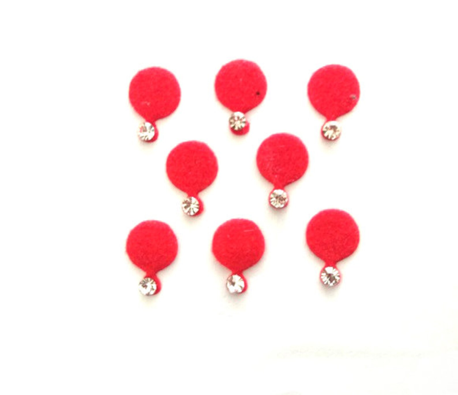 2 Pack of Red Plain Bindis Round Bindi Stickers Bridal Red | Etsy
