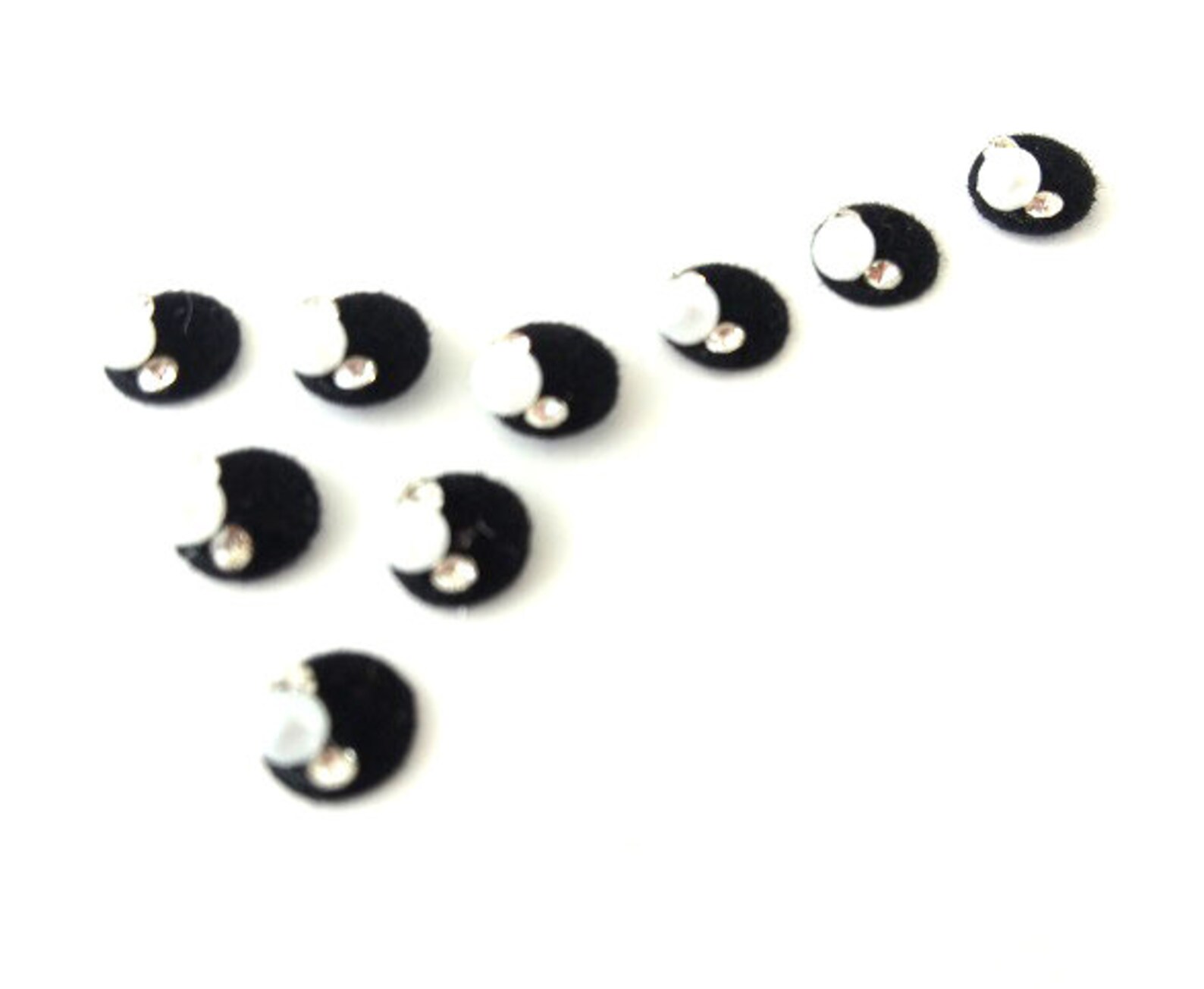 Beautiful Black Round Bindi Indian Bindi Stickers Velvet | Etsy