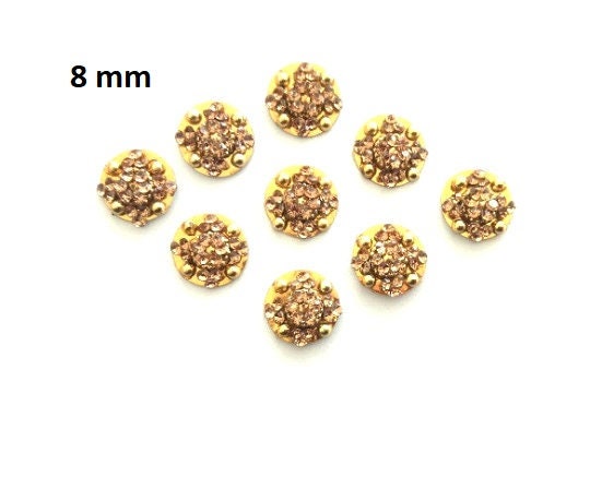 Round Bindi Fancy Party Bindis Bindi Stickers Gold Round - Etsy
