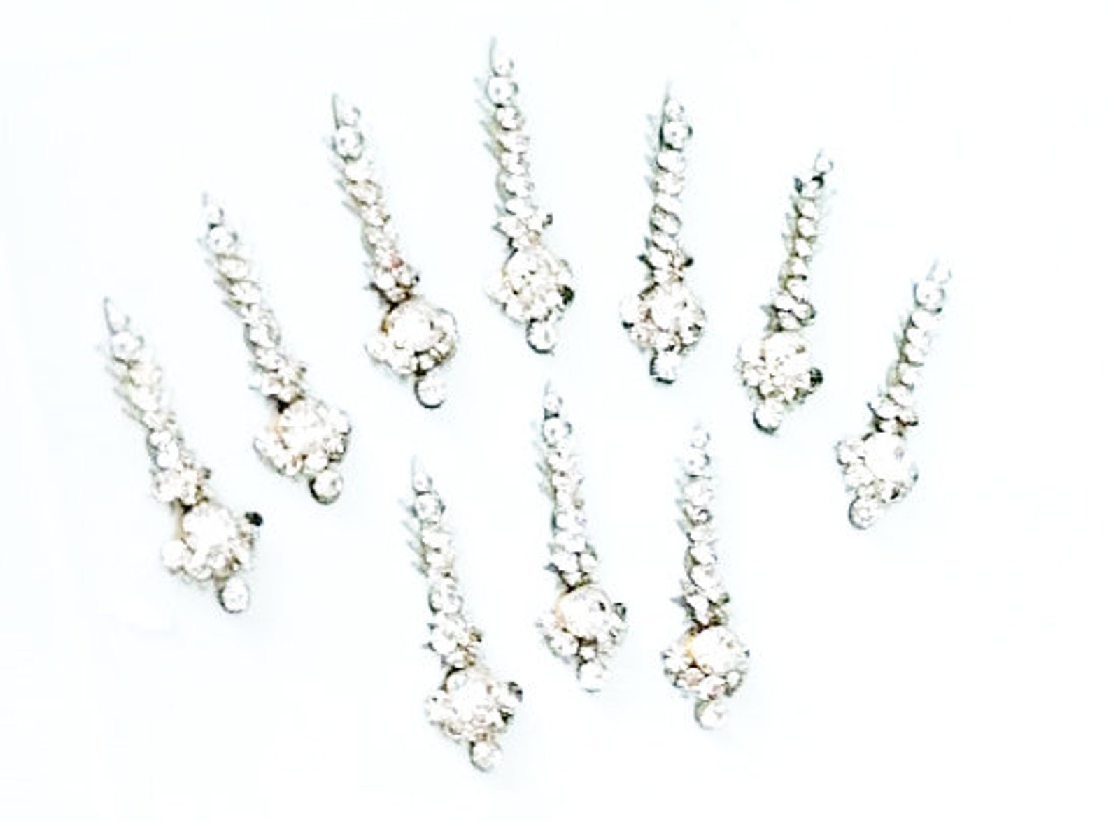 Silver Bindi Festival Long Bindis Bindis india Bindis - Etsy