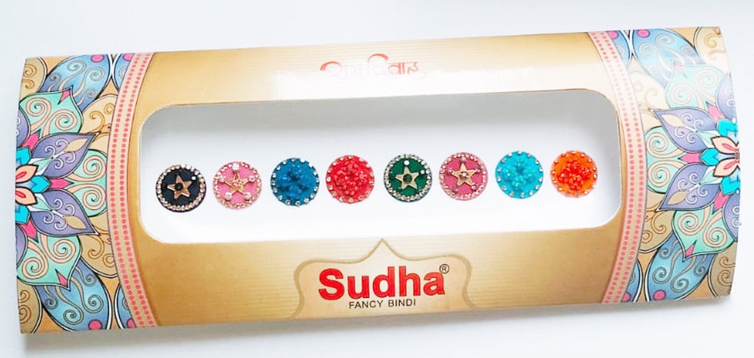 Bindis on Sale Round Bridal Bindis Wedding Round Velvet Fancy Party ...