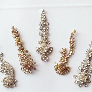 Long Silver/gold Bindi Stickers Bridal Bindis India Bindis - Etsy