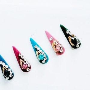 Long Velvet Tikka Bindi, Indian Wedding Bindi Shop, Wholesale Binds ...