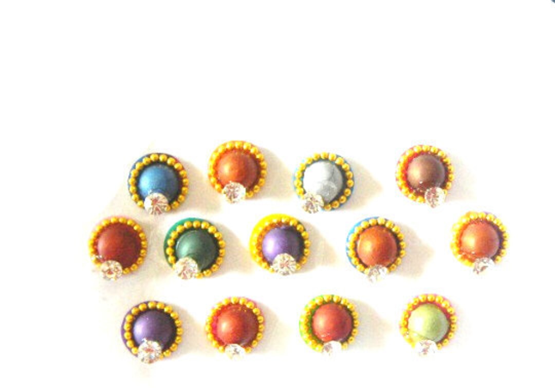 3 Packs-39 Round Gold Bindi Small Fake Nose Stud Wedding - Etsy