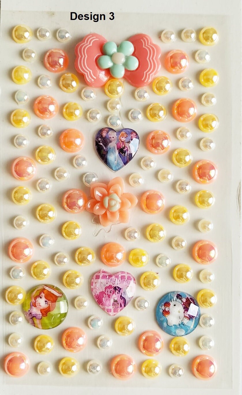 Colorful Pearl Sticker Body Jewels Stone Festival Eye Makeup Bollywood ...