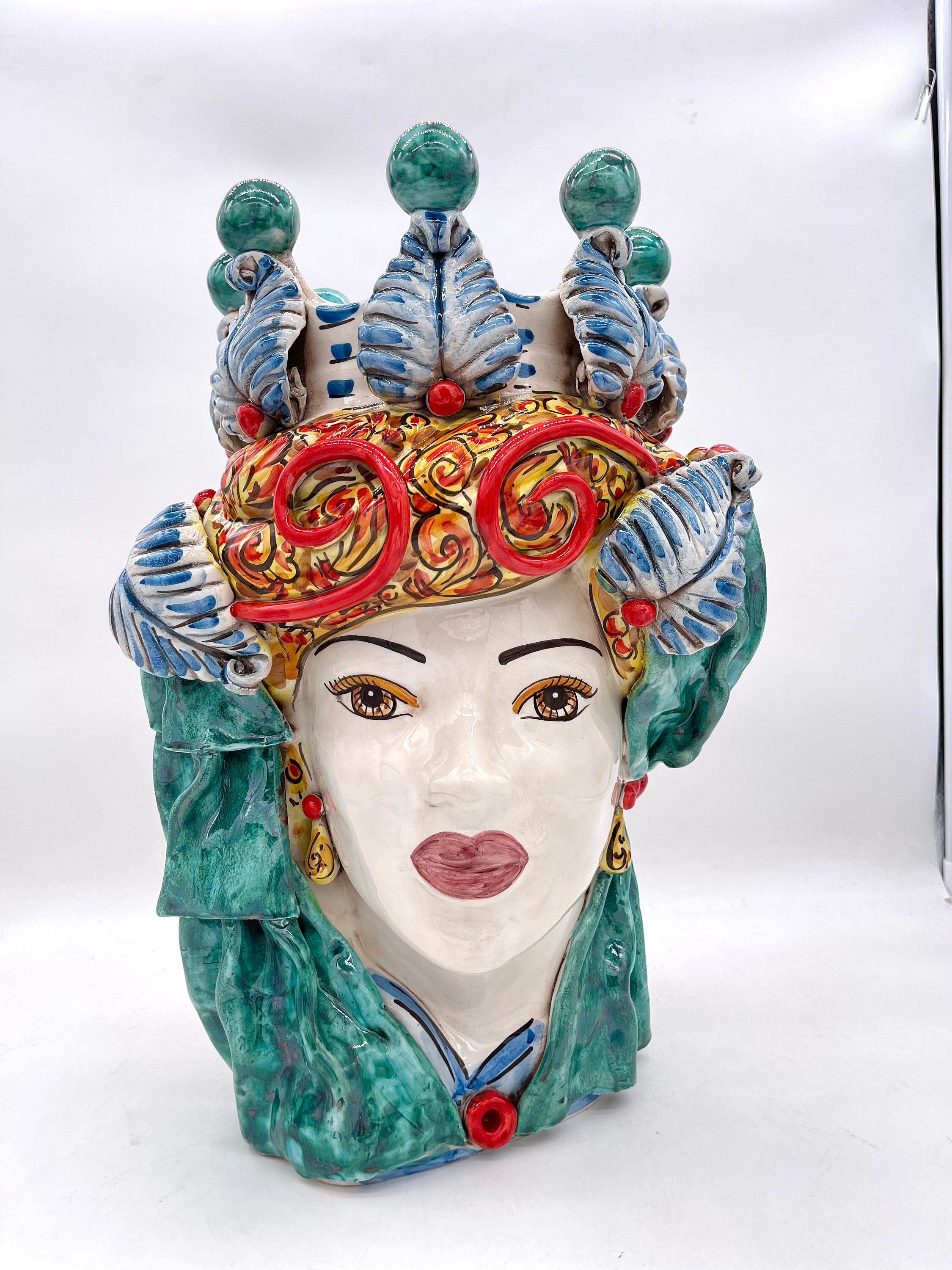 Testa Di Moro moor Head in Ceramica Siciliana Di - Etsy