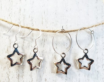 Simple Star Earrings Space Jewelry Accessory - Etsy