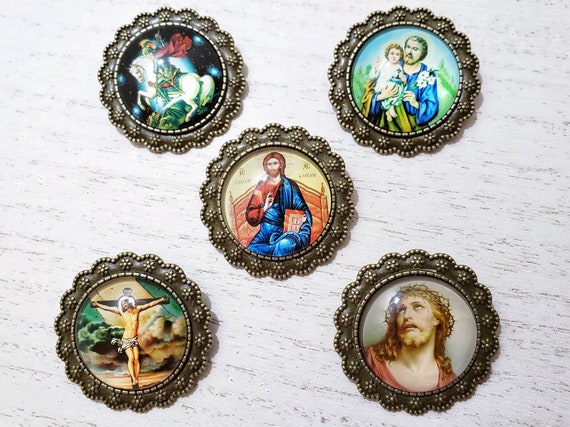 Jesus Christ Brooch | Etsy
