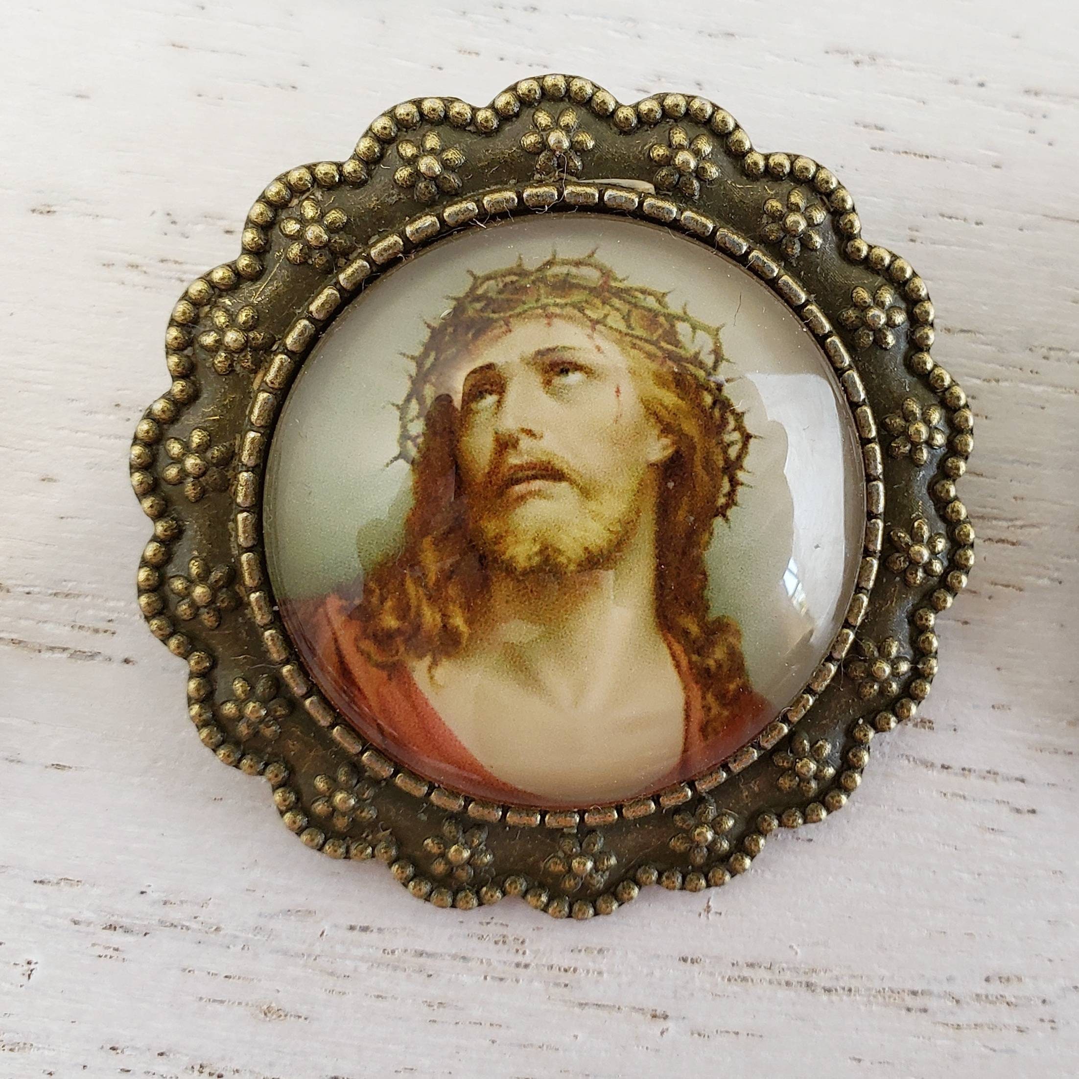 Jesus Christ Brooch | Etsy