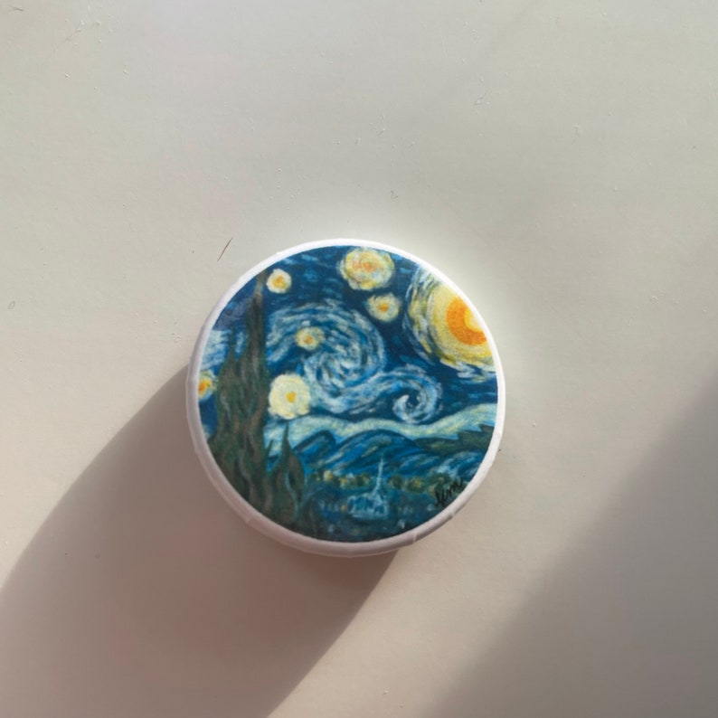 Van Gogh starry Night Button - Etsy