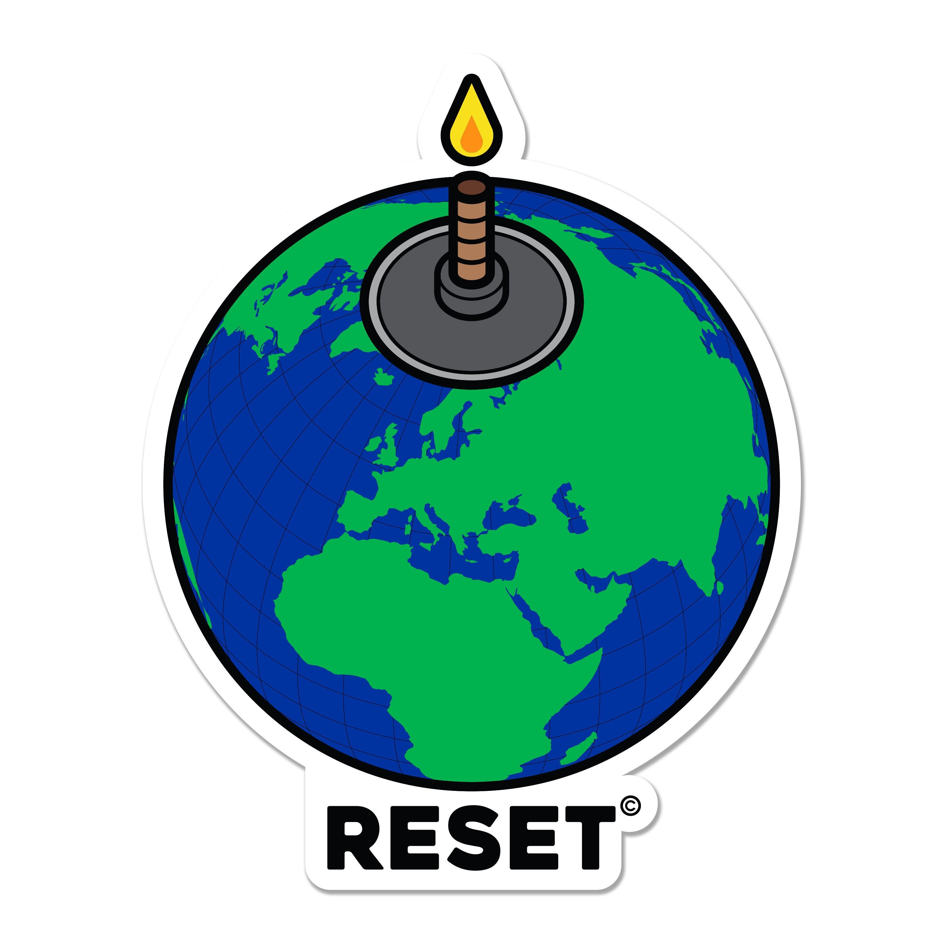 Reset Sticker - @designbyjorge - Etsy