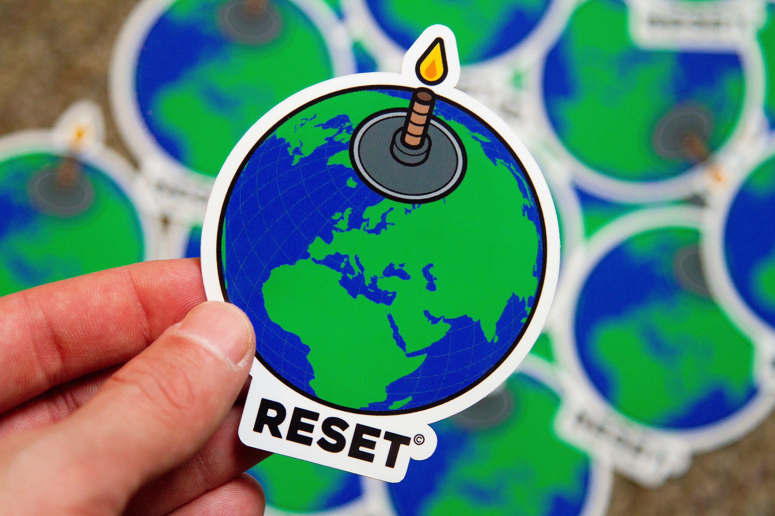 Reset Sticker - @designbyjorge - Etsy