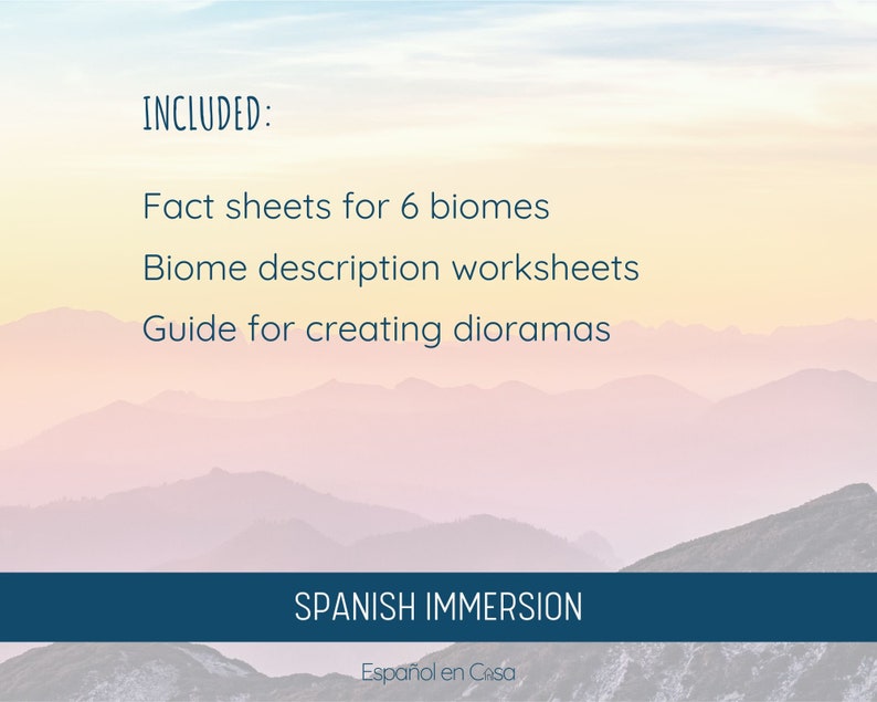 Los Biomas - Datos Y Actividades - Spanish Biomes Fact Sheets and ...